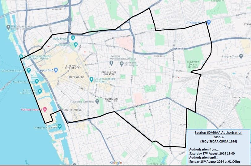 Police bring in dispersal orders across Liverpool | News - Hits Radio (Liverpool)